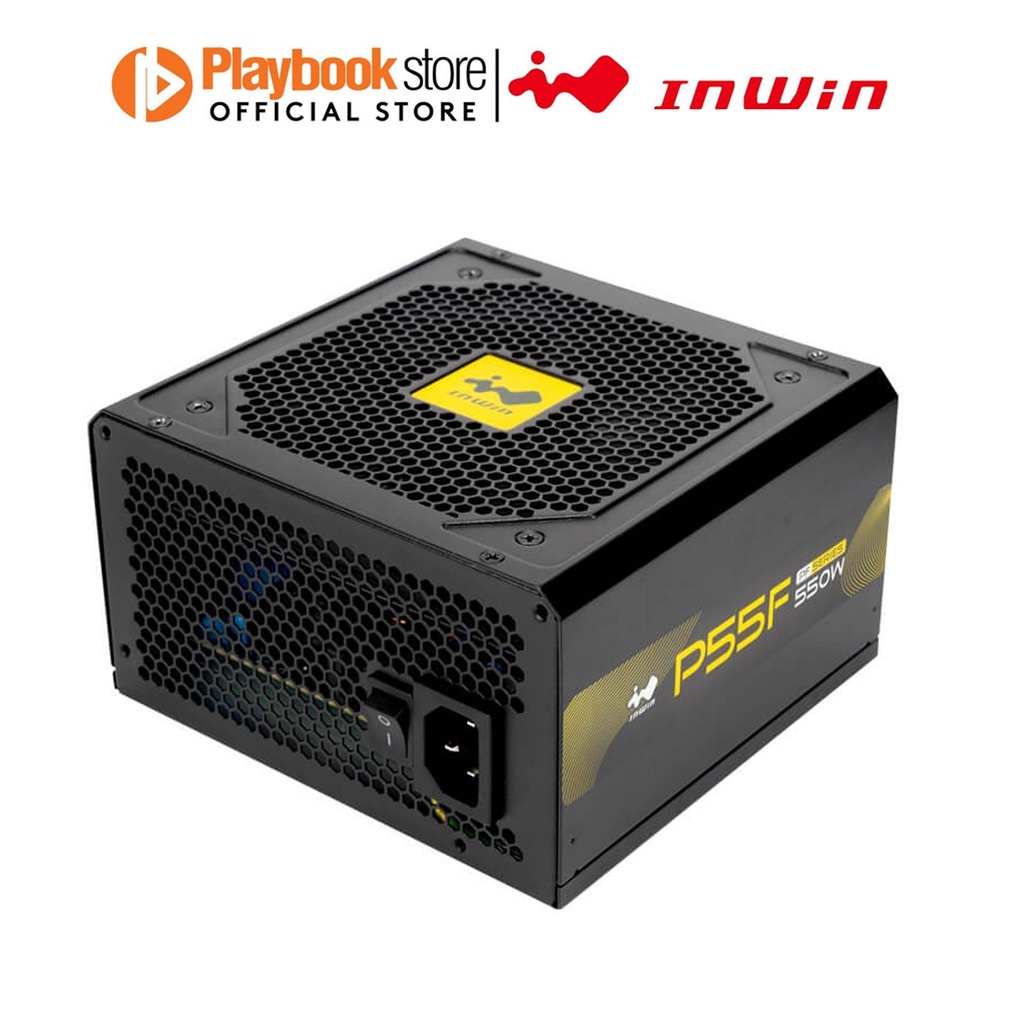 InWin P55F 550W 80 Plus Gold, ATX12V V2.52 Non Modular Power Supply (IW ...