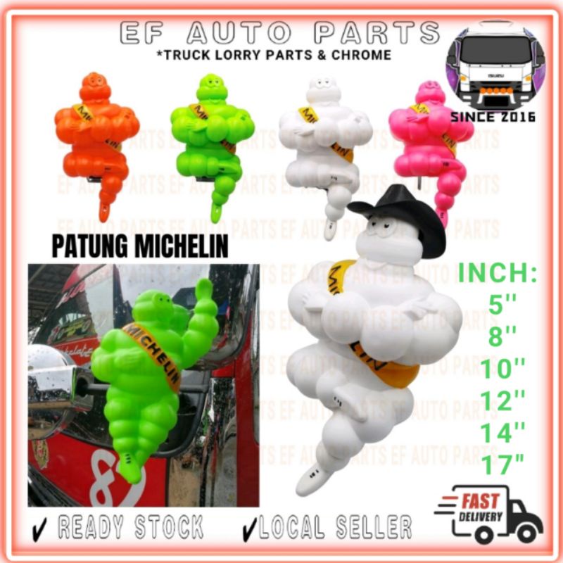 Michelin Man Patung Michelin White Green PINK Orange lori Truck Lorry ...