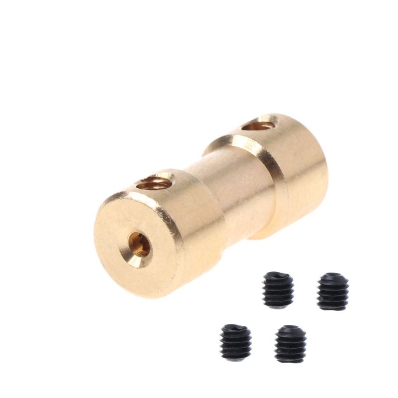 RUN 2-5mm Motor Copper Shaft Coupling Coupler Connector Sleeve Adapter ...