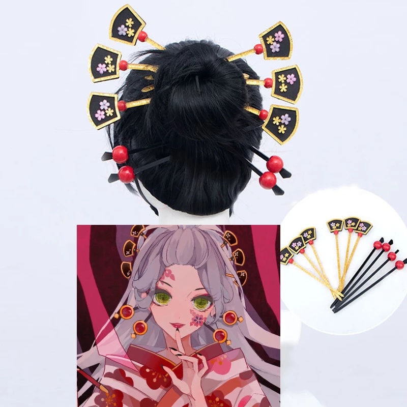 Demon Slayer Cosplay Kimetsu no Yaiba Daki Cosplay Headwear Hairpin ...