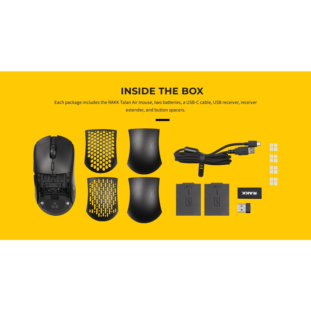 EasyPC | RAKK Talan Air Wireless Gaming Mouse | Kailh GM 8.0 | PAW3370 ...