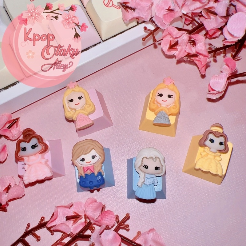 Disney Princess Collection Artisan Keycaps | Kpop Otaku Alley Keycaps ...