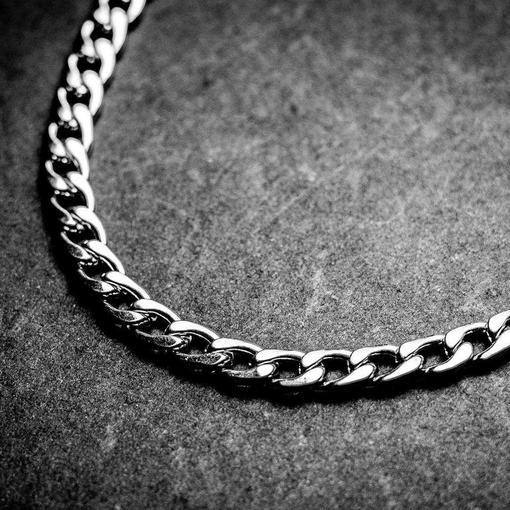 Tiger Chain - Classic Silver Cuban Chain Necklace | Shopee Philippines