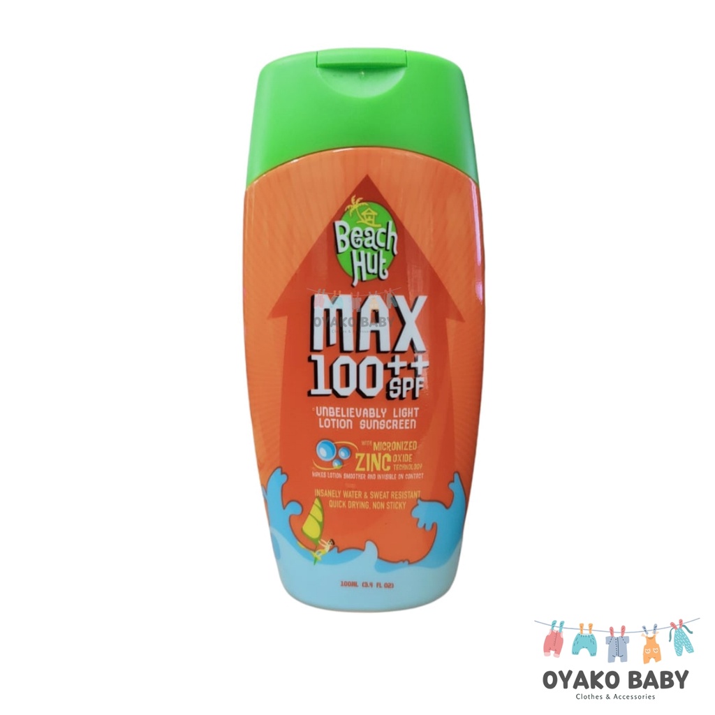 Beach Hut MAX SPF100+ Sunblock Lotion Sunscreen 100ML | Shopee Philippines