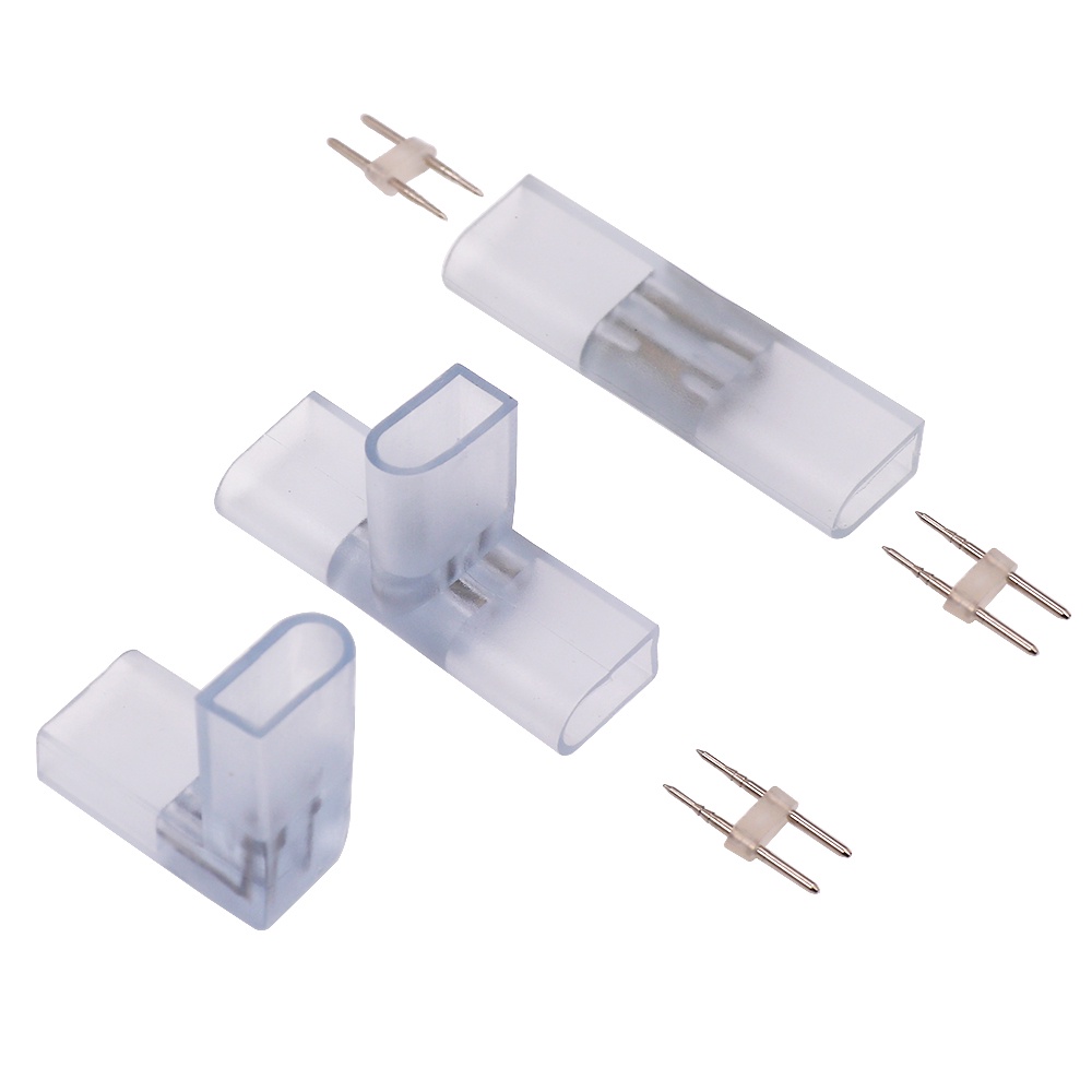 2 pin I L T Shape Corner Connector for 110V 220V 8x16MM Single Color ...