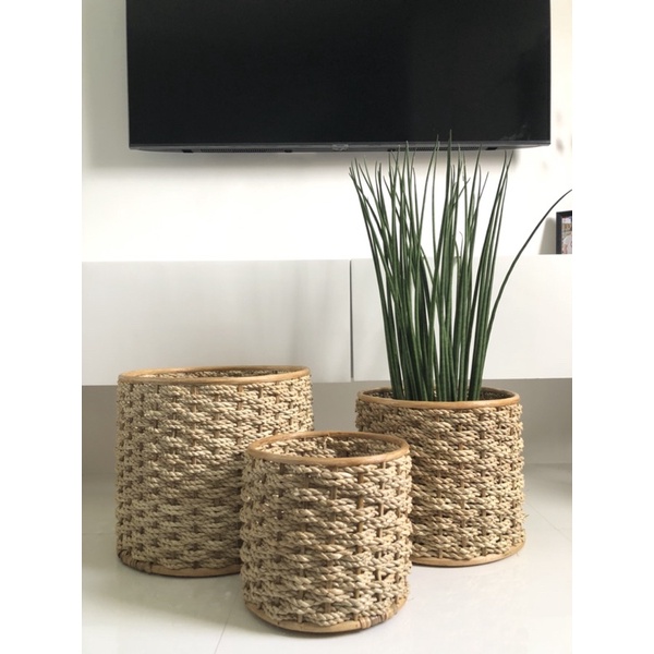 Native rattan planters | Shopee Philippines