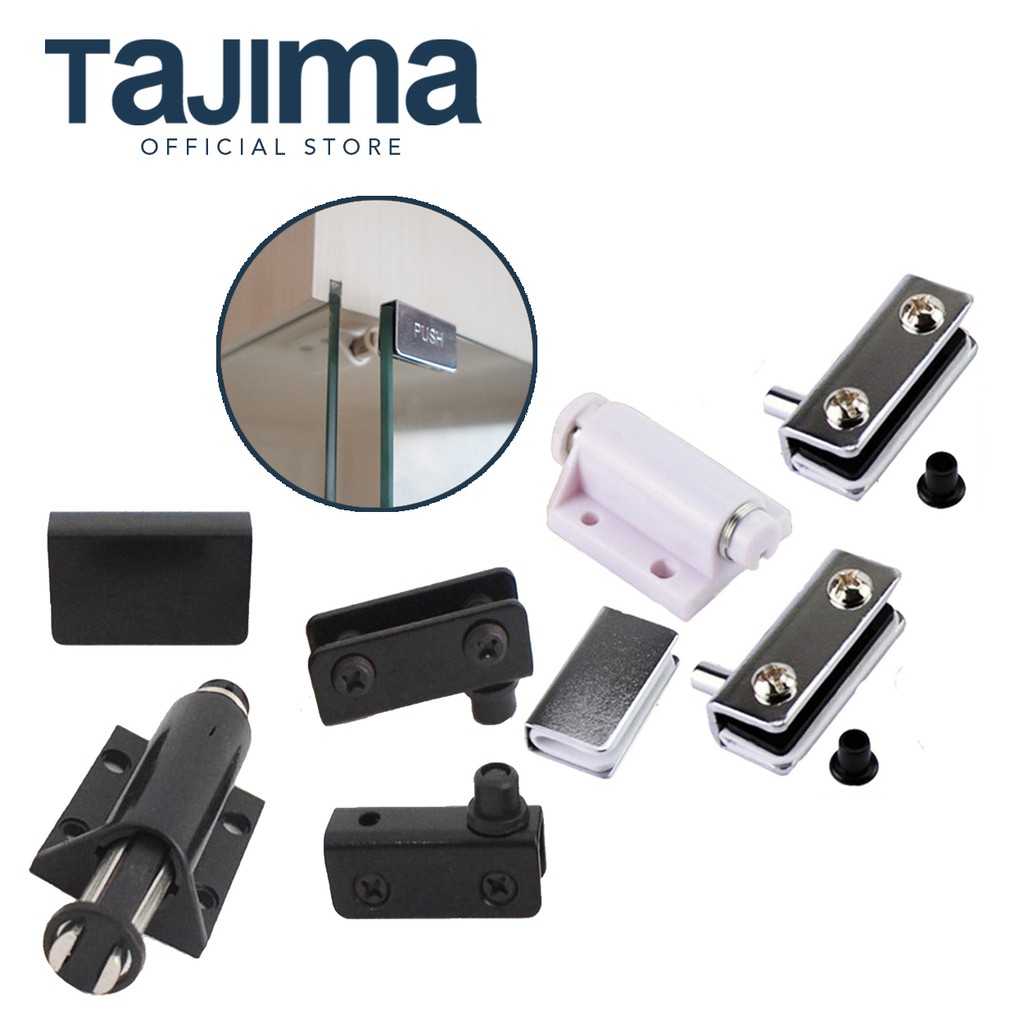 Single Magnetic Push to Open Glass Hinge Catch for Glass Cabinets ...