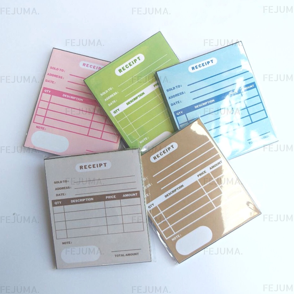 Minimalist Plain Shop Receipt (Mini) | Perfect for Small Business ...