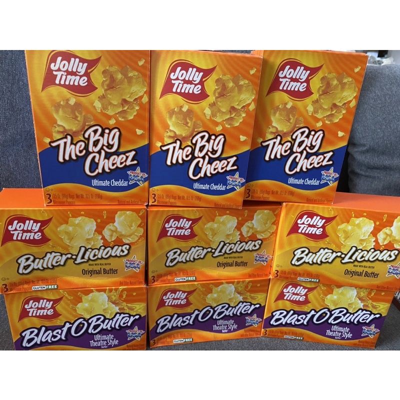 Jolly Time Microwave Popcorn USA made Gluten Free 298g | Shopee Philippines