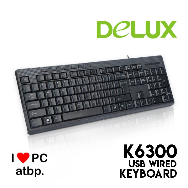 Delux Keyboard K6300 USB Wired Super Slim | Shopee Philippines