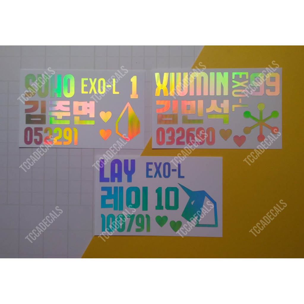 Bias Decal sticker : EXO | Shopee Philippines