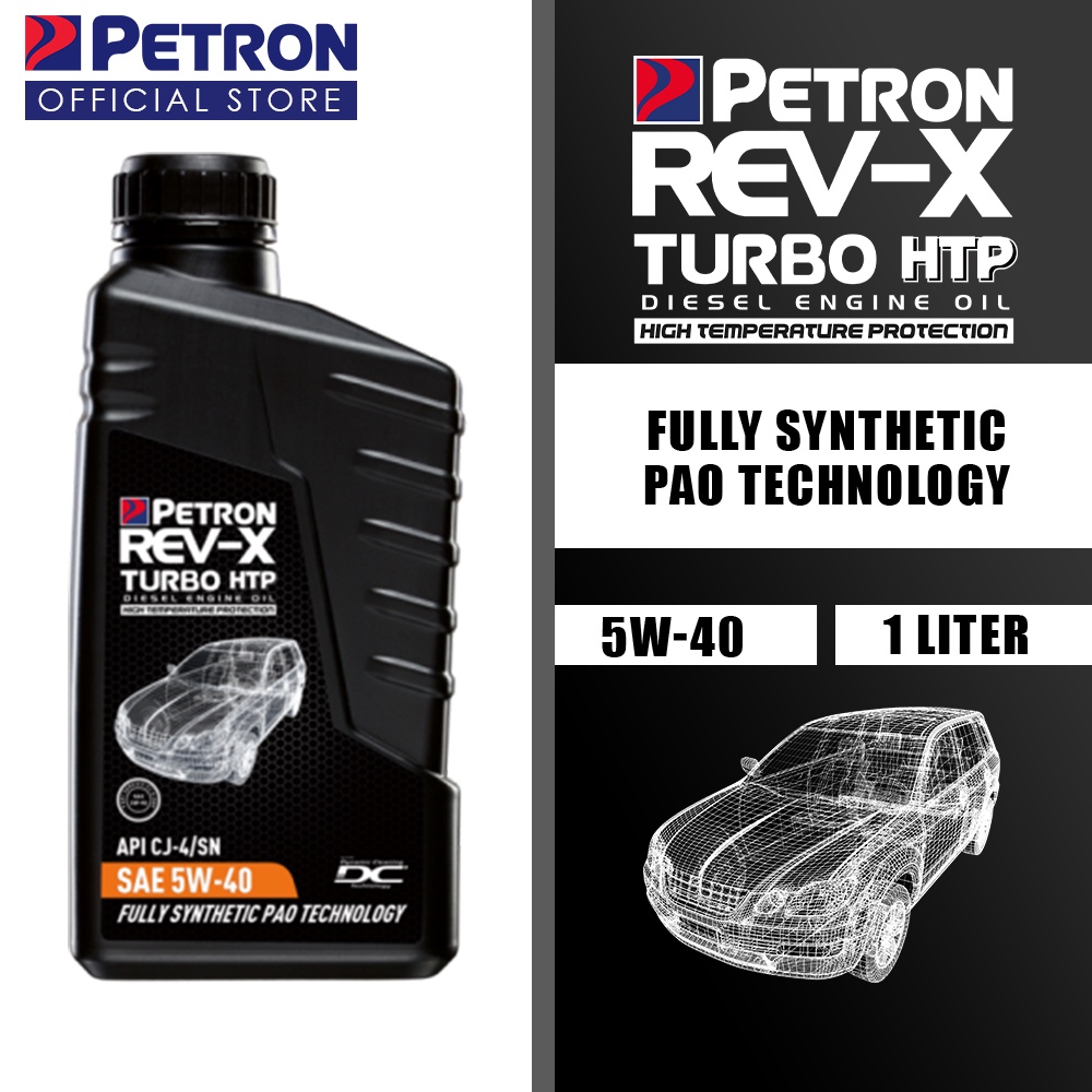 PETRON REV-X TURBO HTP FULLY SYNTHETIC DIESEL ENGINE OIL SAE 5W-40 (1 ...