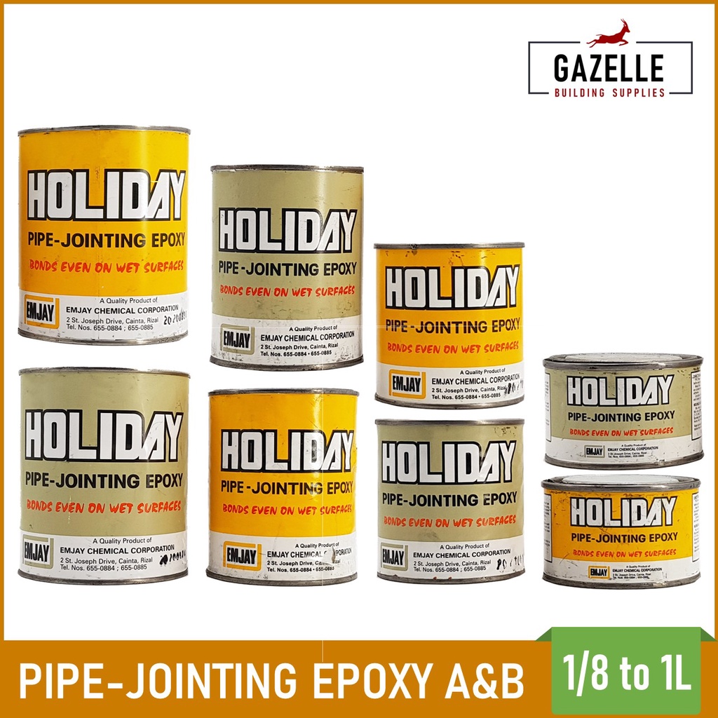 Holiday Pipe-Jointing Epoxy Set A and B - 1/8, 1/4, 1/2 L | Shopee ...