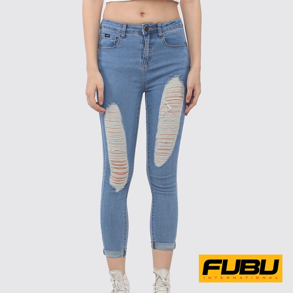 Fubu Girls Perfect Fit Highwaist QGB35-0007 (Light Wash) | Shopee ...