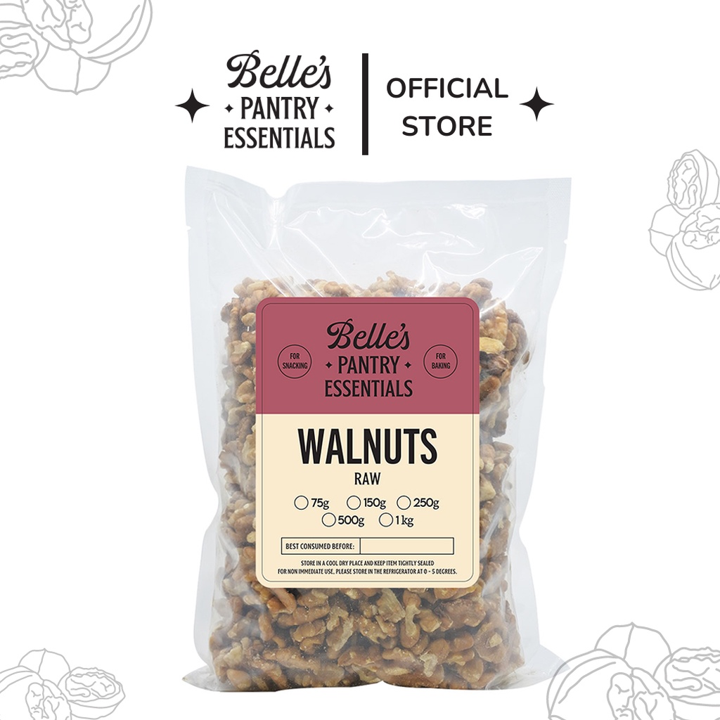 Belle's Raw Walnuts (250g-1kg) | Shopee Philippines