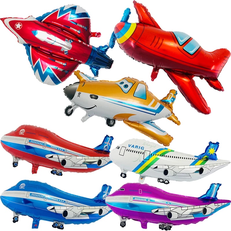Fighter Plane Foil Helium Balloons Inflatable Airplane Toys for Baby ...