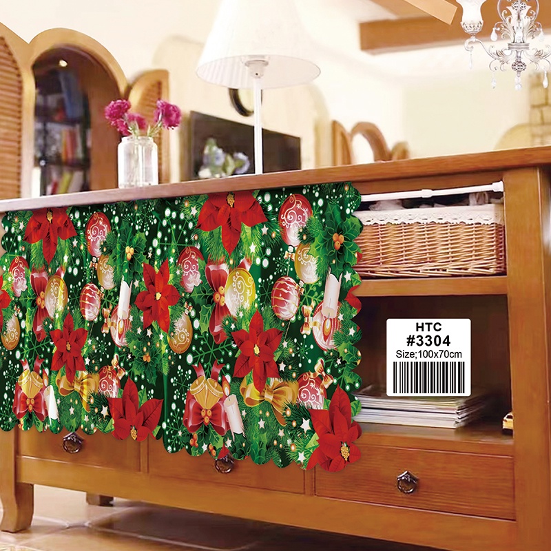 COD Christmas Style Lababo Kitchen Curtain Short Curtain (1PC) Home ...