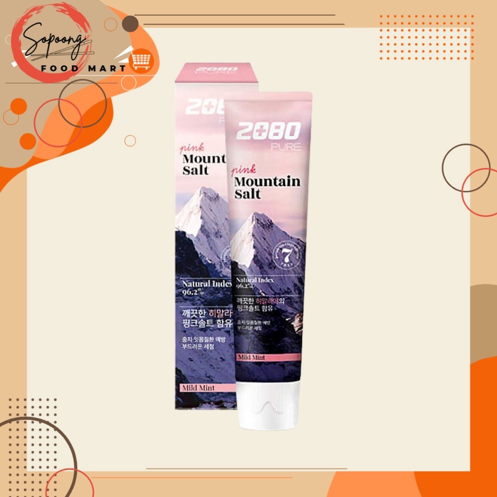 2080 Pure Mild Mint Pink Mountain Salt Toothpaste 160g | Shopee Philippines