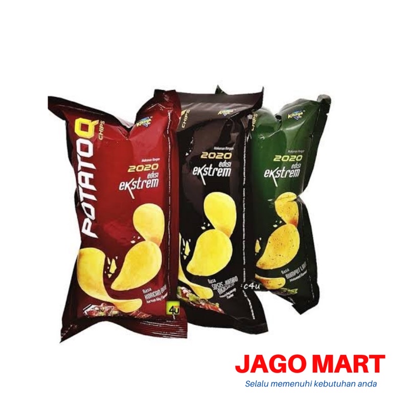 Potato Q CHIPS Light Food POTATO CHIPS HALAL MUI - 28gr | Shopee ...