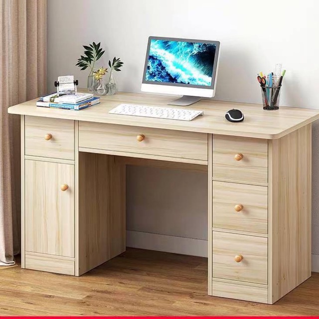 COMPUTER TABLE with DRAWERS with screws and tools included | Shopee ...