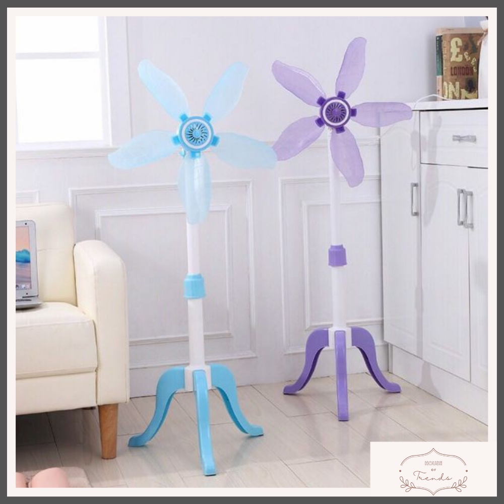 Five Blades Stand Fan Family Small Electric Fan | Shopee Philippines