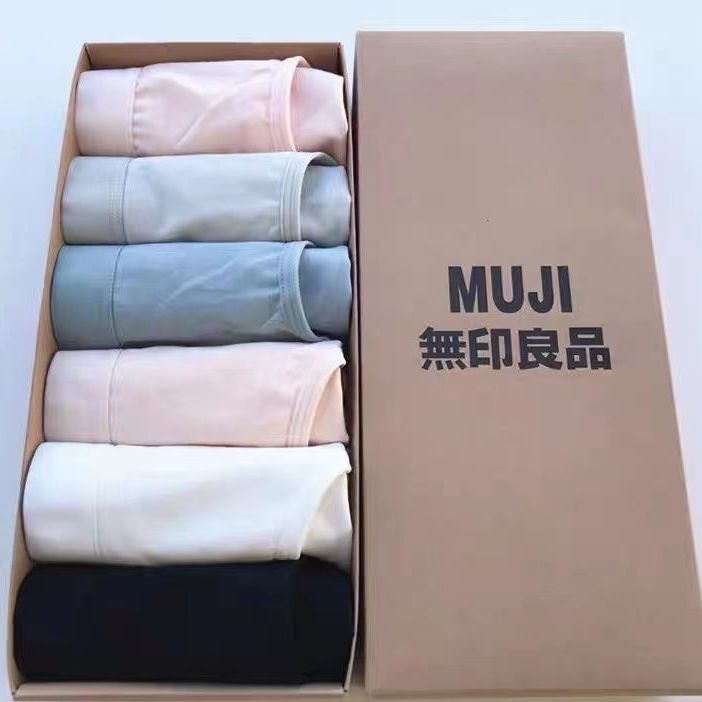 6 Packs Japan MUJI Underwear Ladies Pure Cotton Graphene Antibacterial ...