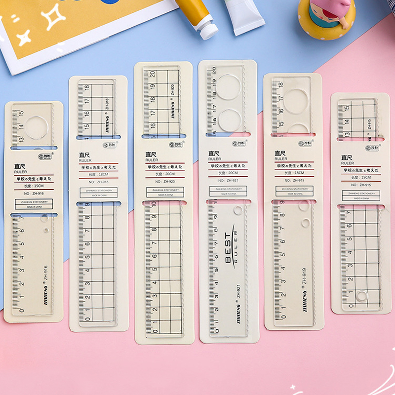 [New Arrival] 15cm/18cm/20cm Simple Transparent Ruler Acrylic Rulers ...