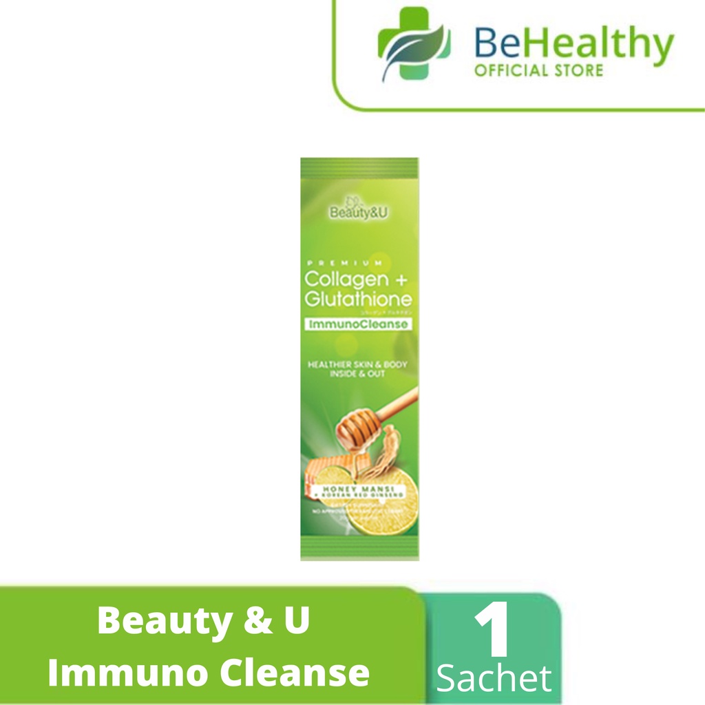 Beauty&U Premium Collagen + Glutathione Immuno Cleanse Drink (per ...