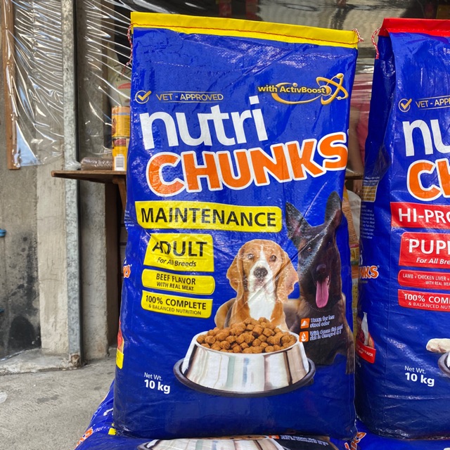 Nutri Chunks Maintenance Beef Flavor packed per 500g/1kg | Shopee ...