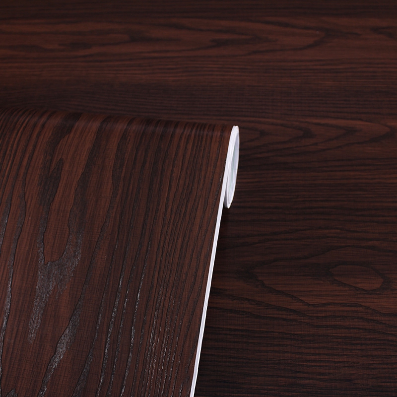 PVC Wood Grain Wall Sticker Furniture Renovation Sticker Table/ Door ...