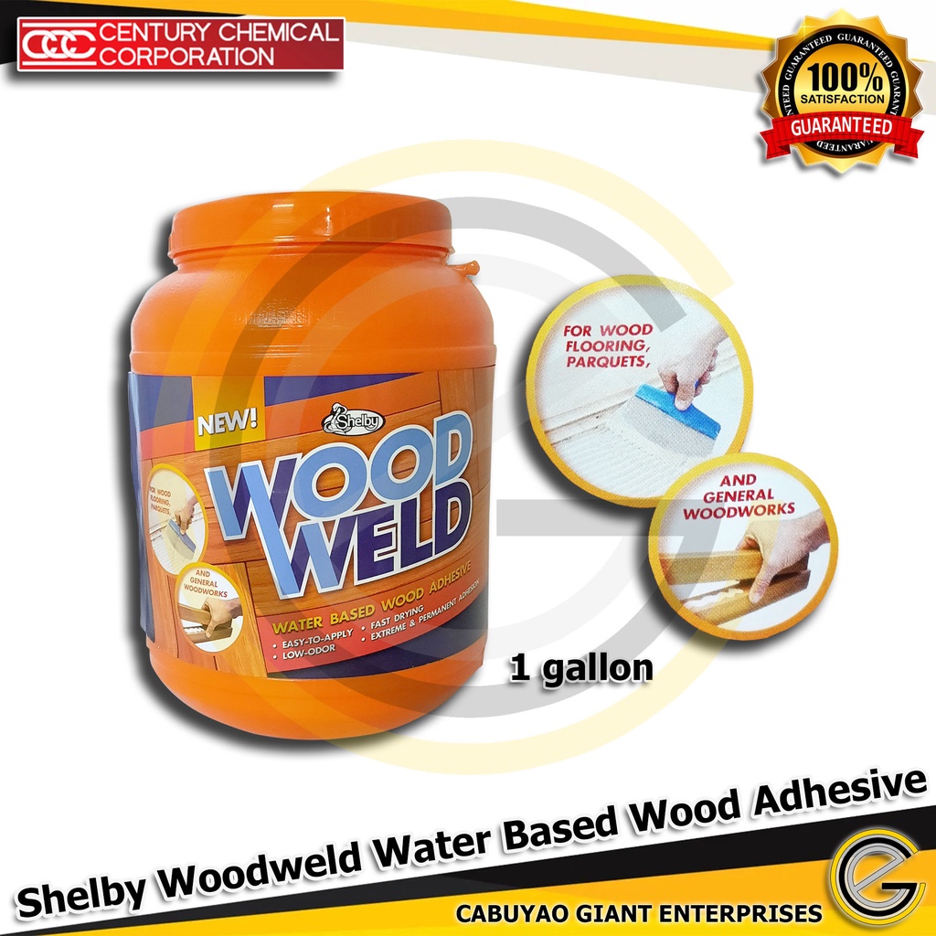 Shelby Woodweld Water Based Wood Adhesive 1 gallon | Shopee Philippines