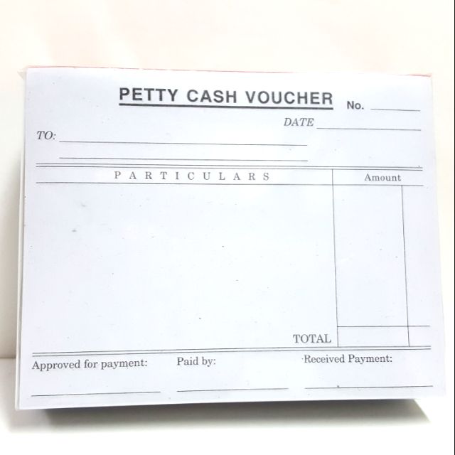 [FPS FairPriceSupplies] PETTY CASH VOUCHER PAD PACK OF 10 | Shopee ...