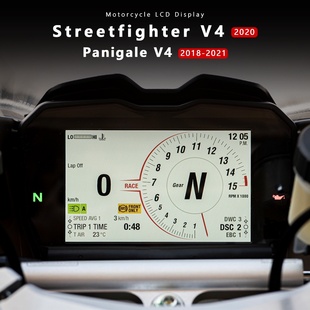 Streetfighter V4 2020 Motorcycle LCD Display Speedometer Tachometer ...