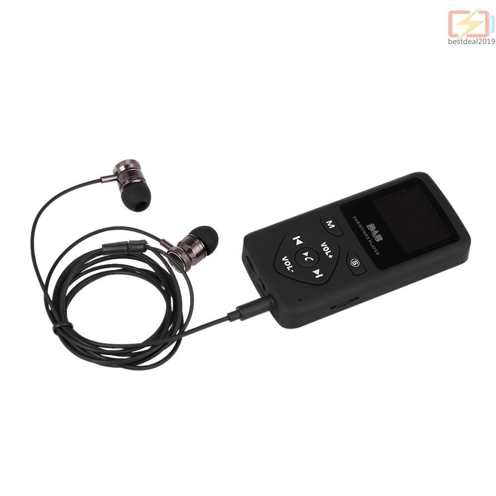 BD Portable Pocket DAB/DAB+/FM Radio Receiver with Earphone LCD Display ...