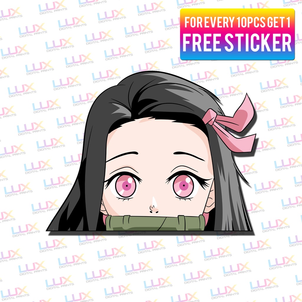 NEZUKO PEEKER HOLOGRAPHIC STICKER **LIMITED STOCKS ONLY** | Shopee ...