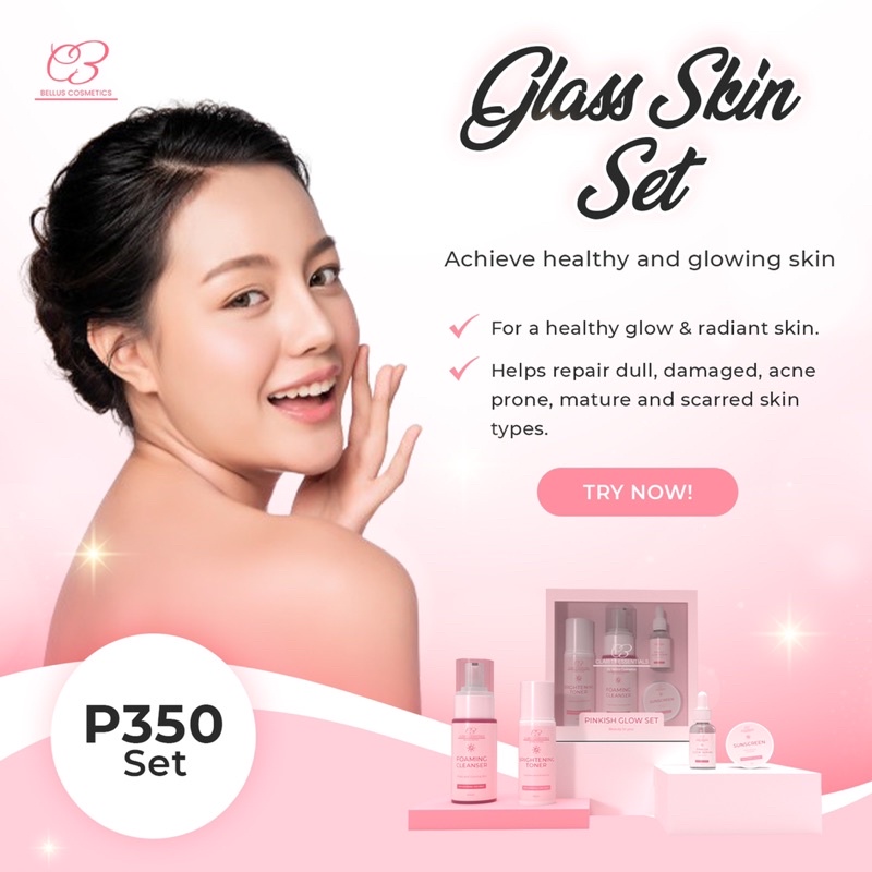 Pinkish Glow set - Glass skin Set - Clarity Essentials | Shopee Philippines