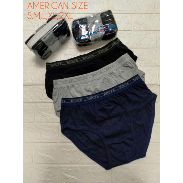 Original Brute Brief Men's 3in1 COD | Shopee Philippines