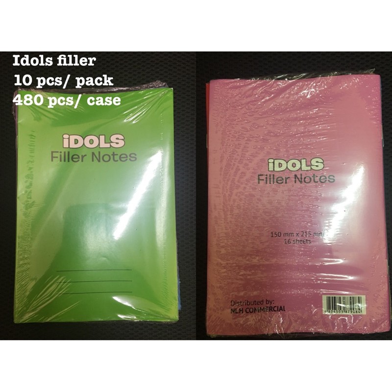 Idols Binder notebook Fillers 10's Assorted | Shopee Philippines