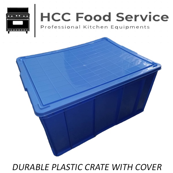 Heavy Duty Plastic Crates Multi-purpose Storage 30 Gallons Capacity ...
