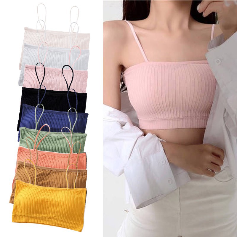 MODERN Korean Mul-Color Bra Tube Comfortable Lovely Sexy brallet Thin ...