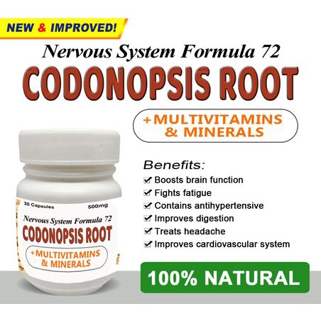 FORMULA 72 CODONOPSIS ROOT NERVOUS SYSTEM | Shopee Philippines