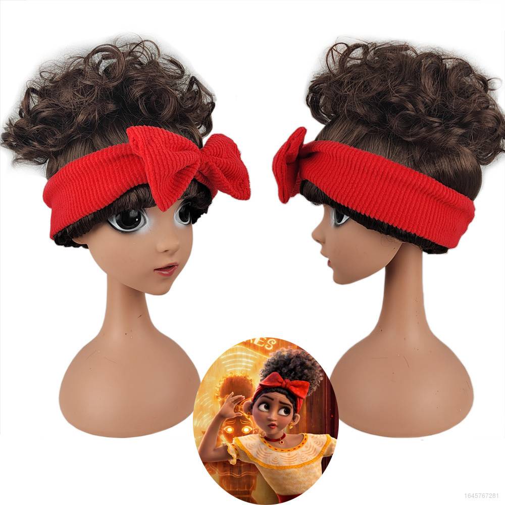 Disney Encanto Cosplay Dolores Wig for Girls Curly Hair Halloween ...