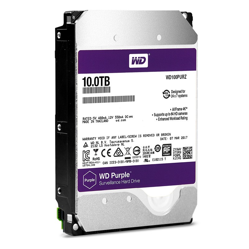 WD Purple 3.5" 10TB SATA HDD WD101PURZ New Version | Shopee Philippines