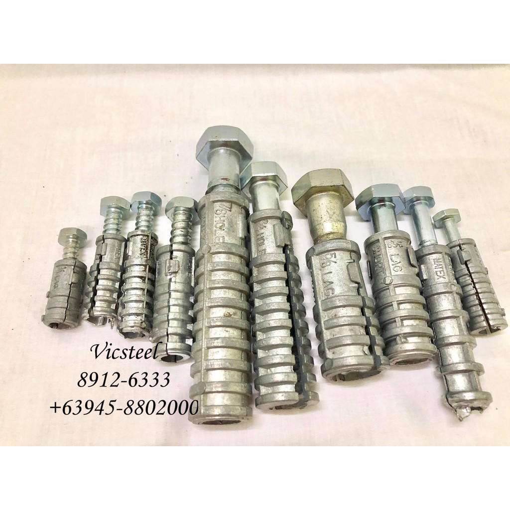 Expansion Shield with lag screw Long and Short 1/4 5/16 3/8 | Shopee ...