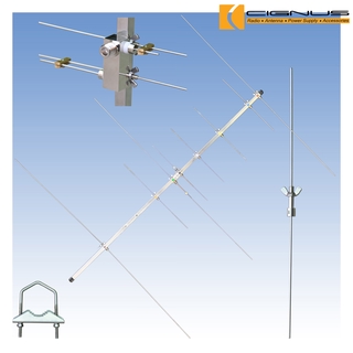 Cignus FOX UV Dual Band 144 / 430 Directional Yagi 8 Elements Antenna ...