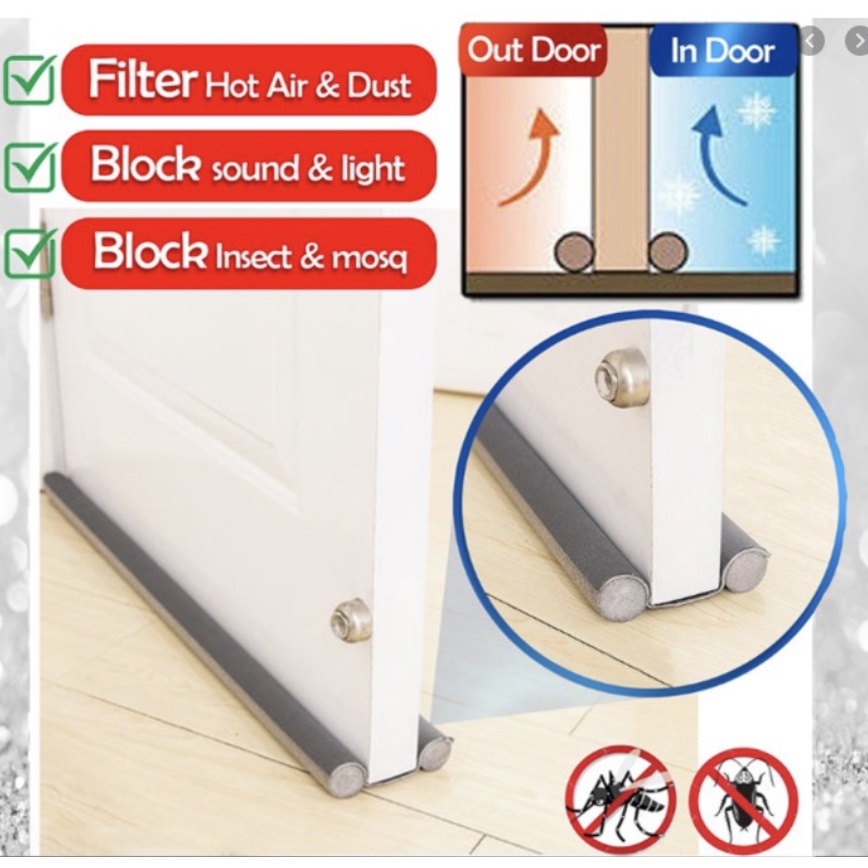 Door Bottom Sealing Strip door stopper Wind Dust Blocker Insect Stopper ...