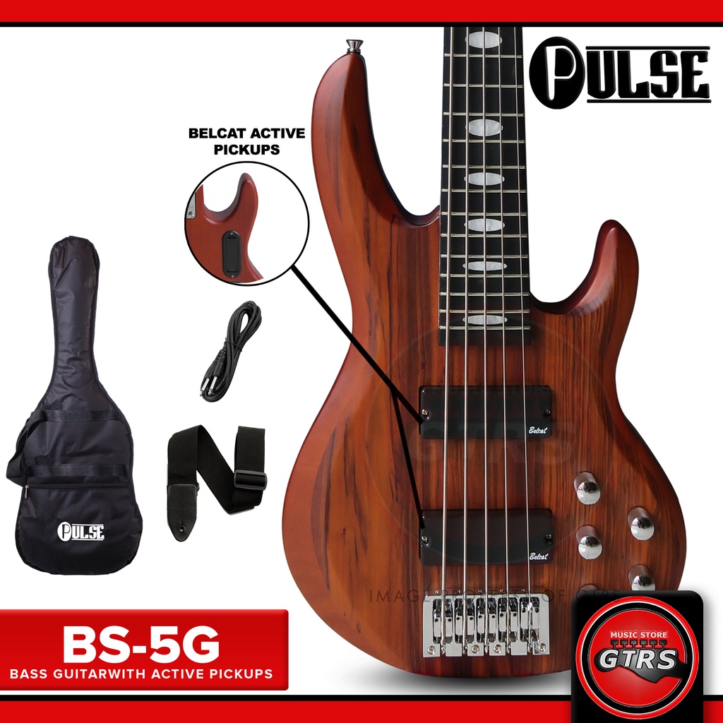 Pulse Bass Guitar with Belcat Active Pick ups ( 5-Strings / 4-Strings ...