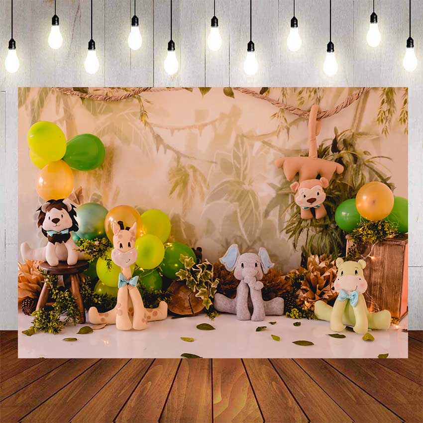 New Design Zoo Animals Safari 3D Backdrops For Girls Boy Forest Jungle ...
