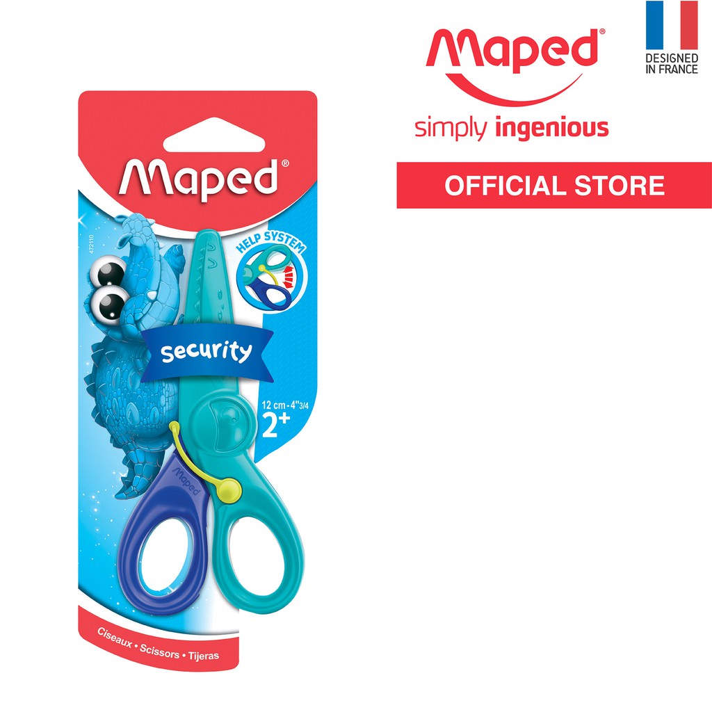 MAPED Pulse Scissors/Gunting/Kids Scissors/KidiPulse/Age2+/Do not cut ...