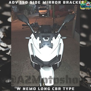 Honda ADV 150 160 Side mirror with Bracket for Visor Windshield ...